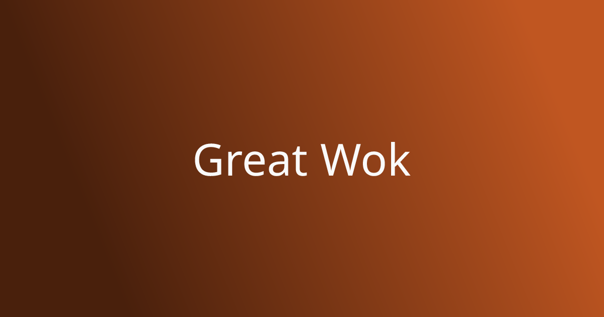 Best Chinese in Secaucus, NJ | Great Wok | Order Online